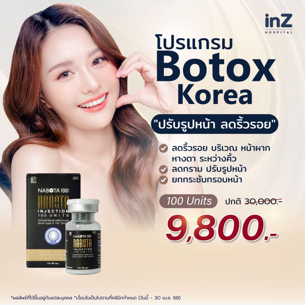 รวมโปรโมชั่นศัลยกรรมและหัตถการ โดยทีมแพทย์ - inZ Clinic